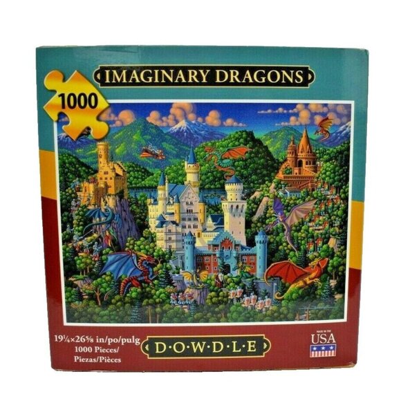 Dowdle | Games | Dowdle 00 Piece Puzzle Imaginary Dragons Fantasy Art ...